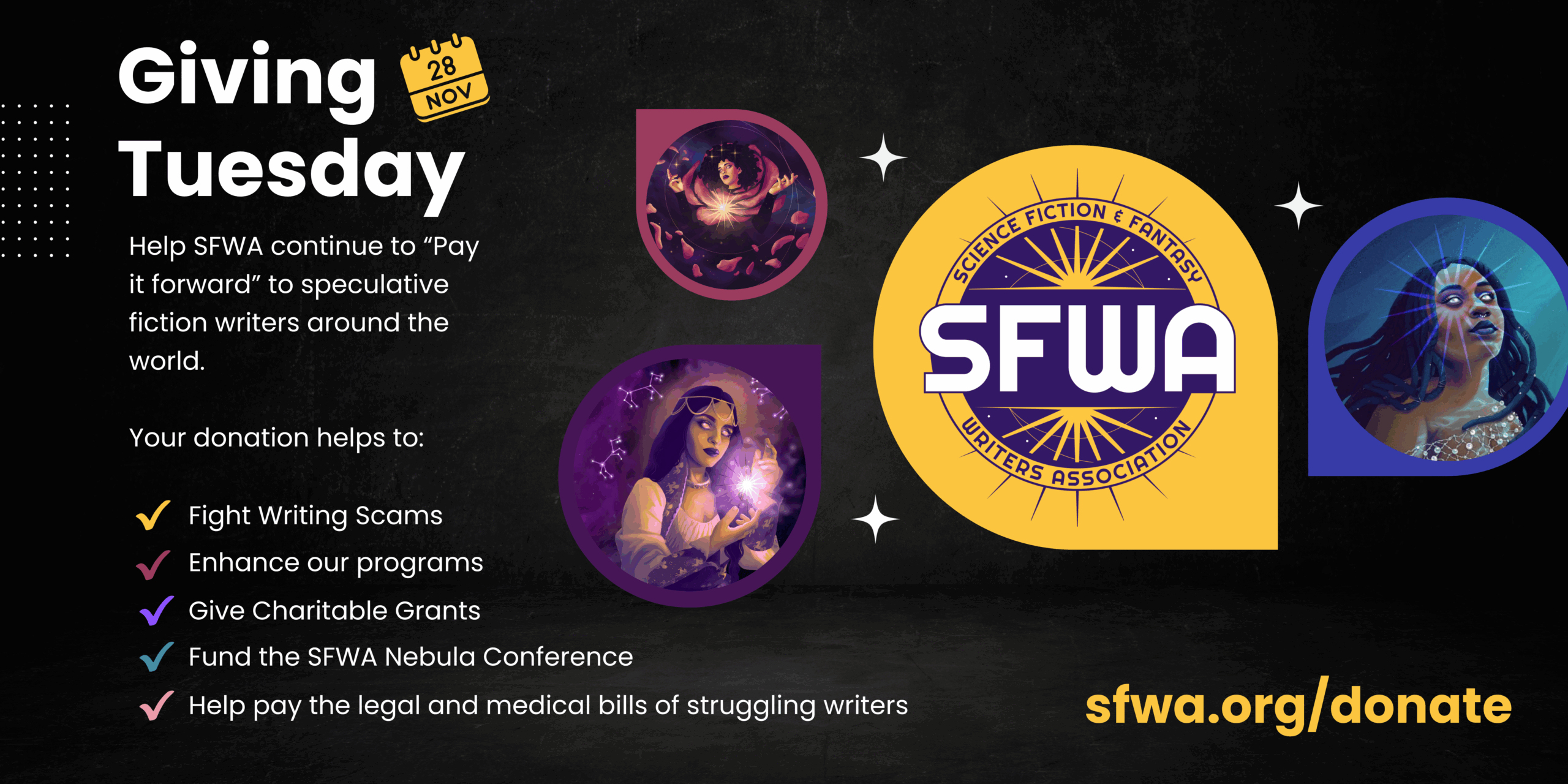 We Hope You'll Remember SFWA this Giving Tuesday! - SFWA - The Science Fiction & Fantasy Writers ...