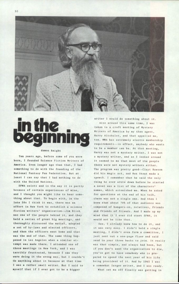 A Brief History of SFWA: The Beginning (Part 1) - SFWA - The Science ...